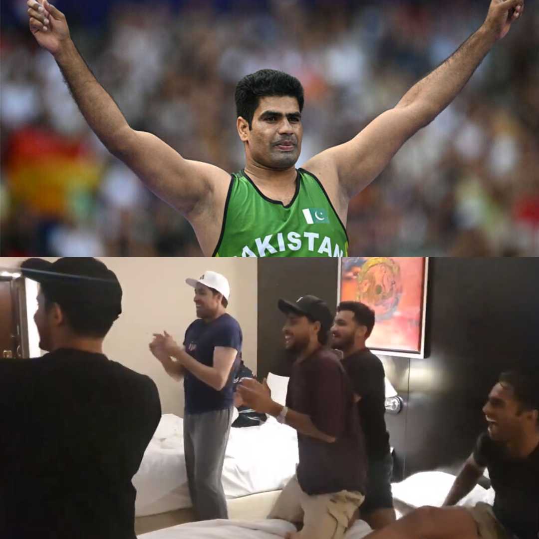 Pakistan Cricketers Celebrate Arshad Nadeem’s Olympic Gold - SportsGAGA